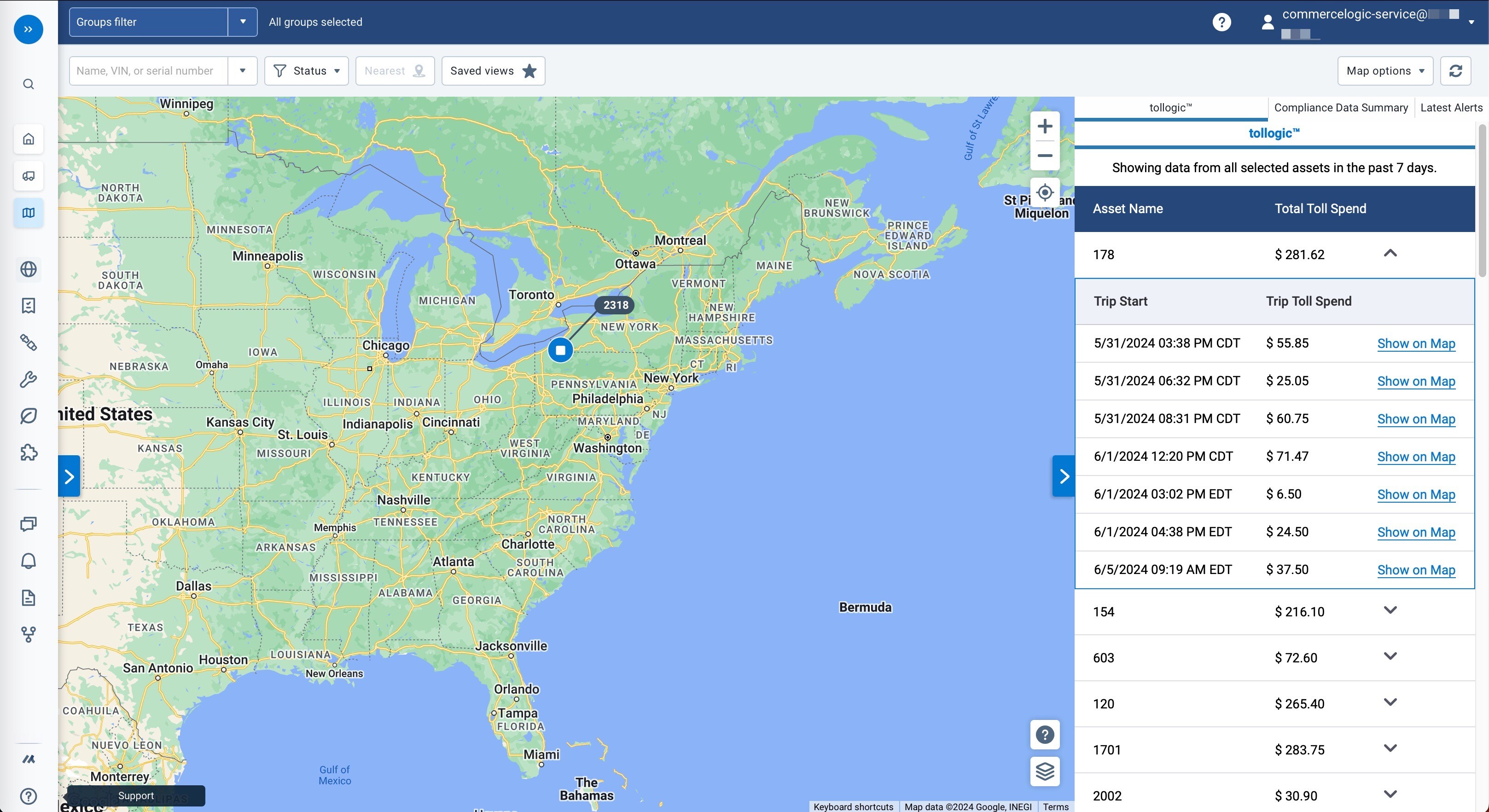 Tollogic - How do I access and use the MyGeotab Map Add-in?