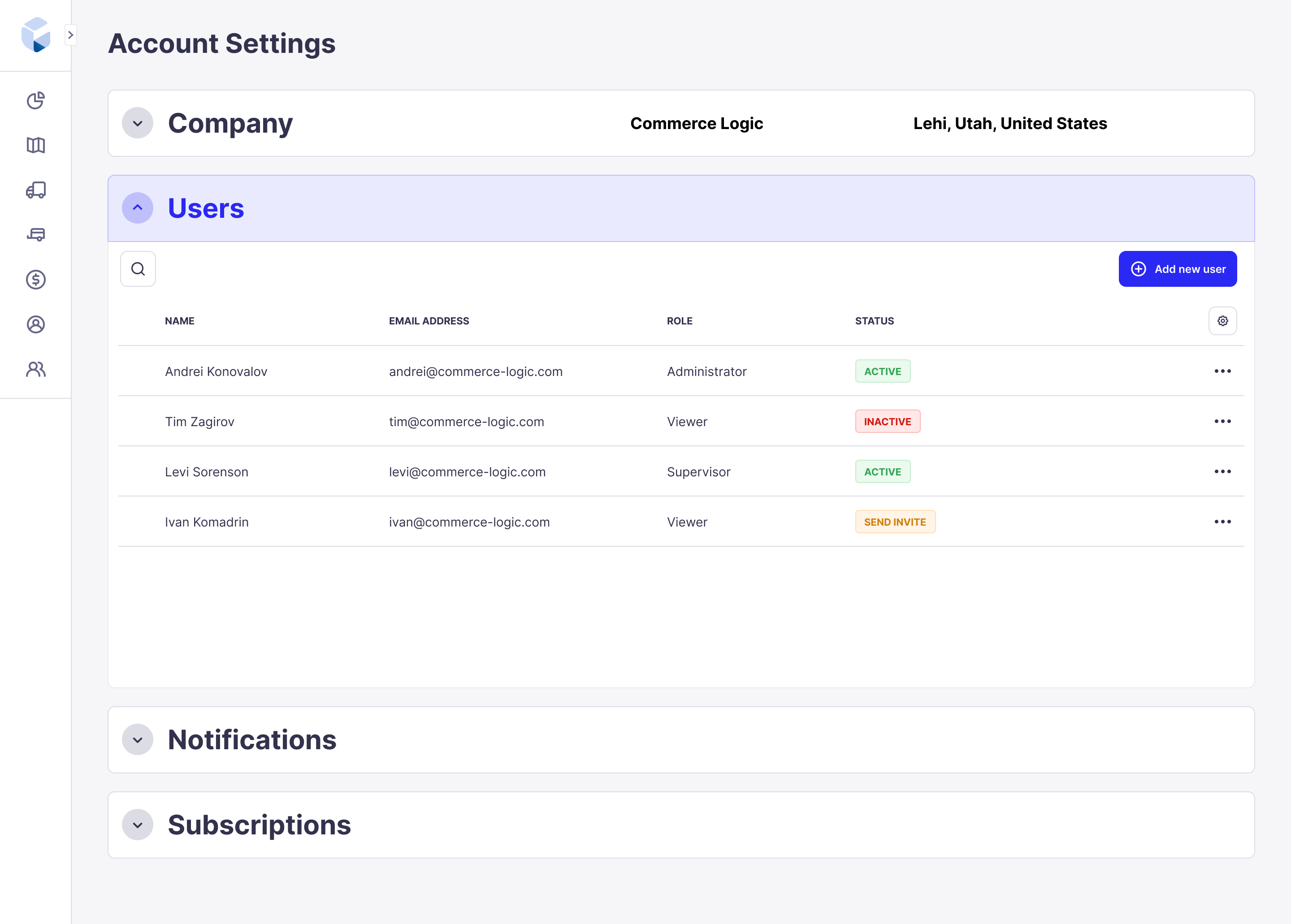 Tollogic - How do I add a user to an account?